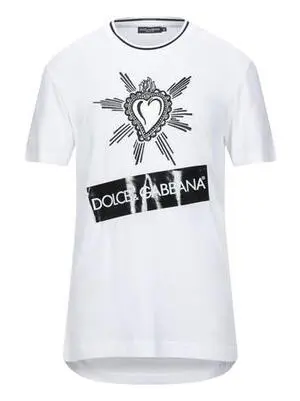 Dolce & Gabbana T-shirt Size Cotton, Viscose, Elastane - White
