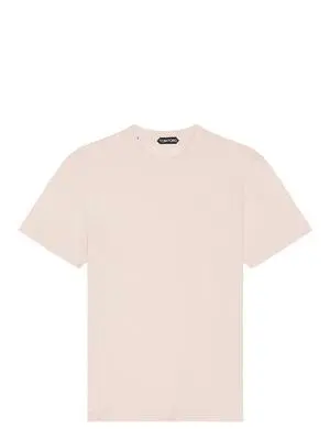 TOM FORD Tom Ford Melange Crew Tee In Blue