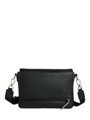 Whistles Bibi Leather Shoulder Bag - Black