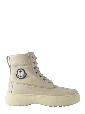 MONCLER Moncler Genius + Palm Angels Textured-leather Ankle Boots