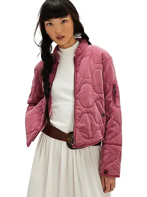 Free People Free People Aura Liner Jacket Beau Berry