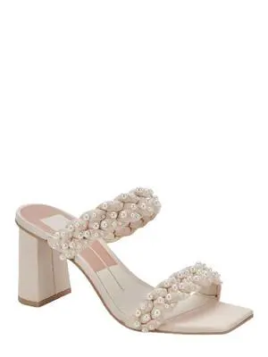 Dolce Vita Paily Imitation Pearl Sandals Vanilla Pearls