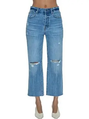 PISTOLA Pistola Cassie High Waist Crop Jeans Bushwick Distressed