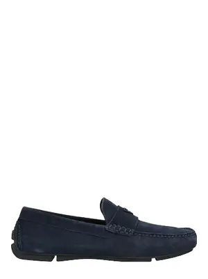 Emporio Armani EMPORIO ARMANI Leather Loafers Blue