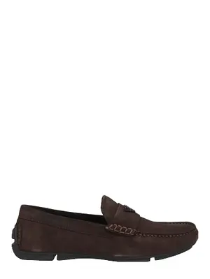 Emporio Armani EMPORIO ARMANI Leather Loafers Brown