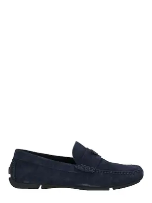 Emporio Armani EMPORIO ARMANI Leather Loafers Midnight Blue