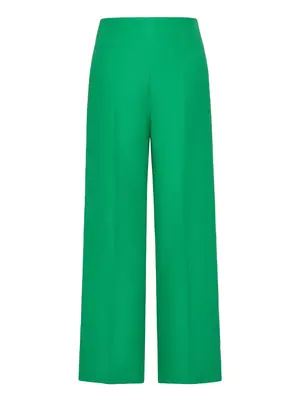 VALENTINO Valentino Garavani Wide-Leg Wool-Silk Trousers
