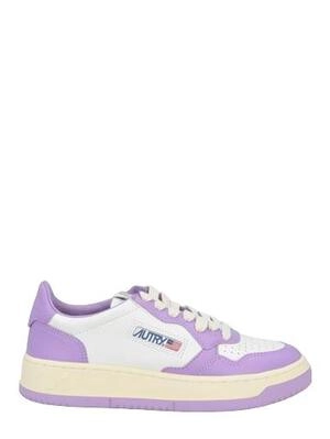 AUTRY Bright Leather Low-top Sneakers - Lilac