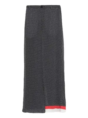 PIANURASTUDIO Polka Dot Wide Leg Pants - Black
