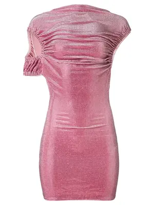 CHRISTOPHER KANE Christopher Kane Crystal-Embellished Minidress Pink