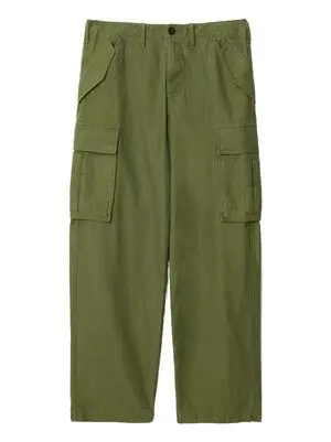 Burberry Cotton Twill Cargo Trousers - Pasture Green