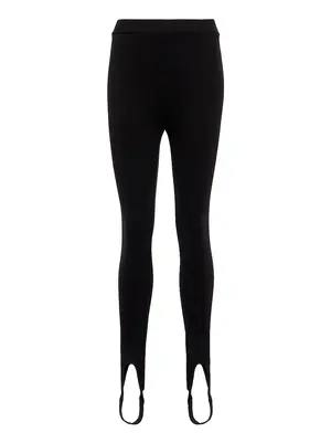 Velvet By Graham & Spencer Vixen Ponte Stirrup Leggings - Black
