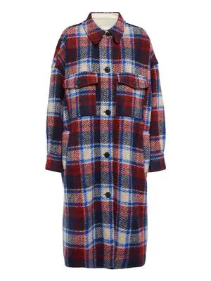 MARANT ETOILE Fontizi Checked Coat - Multicoloured