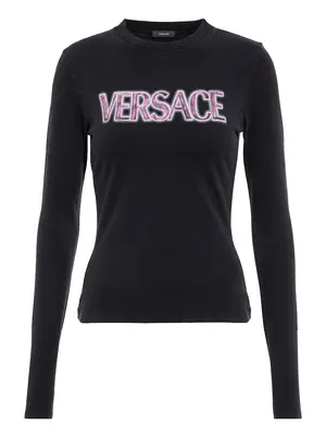 Versace Goddess Logo Long-sleeve T-shirt - Multicoloured