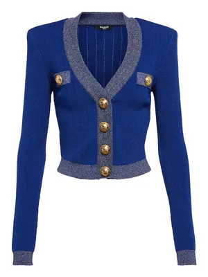 Balmain Metallic Knit Cardigan - Multicoloured