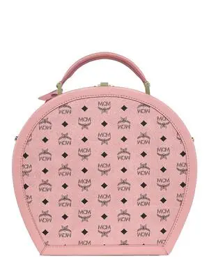 Mcm Visetos Hat Box Soft Pink
