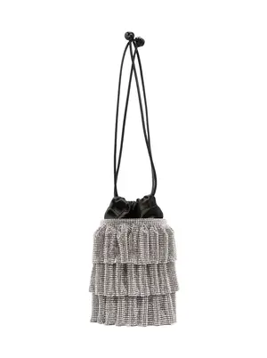 Alexander Wang Crystal-mesh Bucket Bag - Black