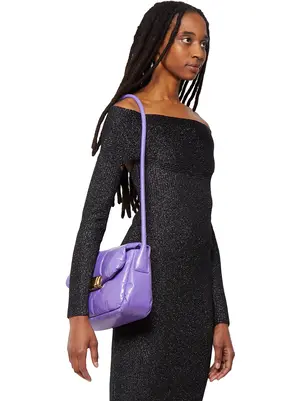 Bottega Veneta Pad Cross-body Bag - Purple