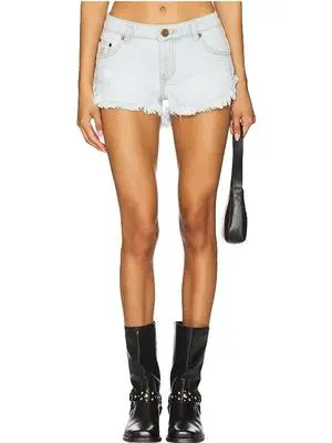 ONETEASPOON Dukes Low Waist Denim Short - Cyber Blue