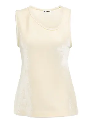 JIL SANDER Sleeveless Velvet Top