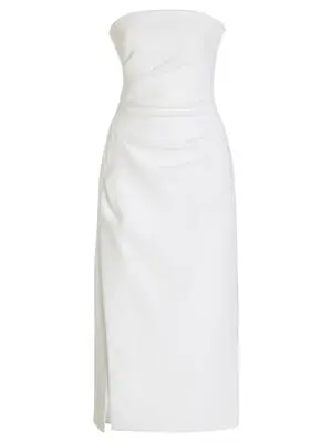 PROENZA SCHOULER Gathered Strapless Midi Dress
