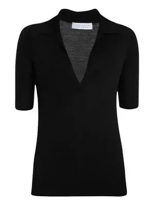 Gabriela Hearst Gabriela Hearst Frank Cashmere Polo Top Black