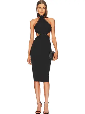 MICHAEL COSTELLO X Jenson Midi Dress - Black