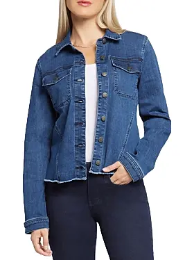 NYDJ Nydj Frayed Hem Jean Jacket Rendezvous
