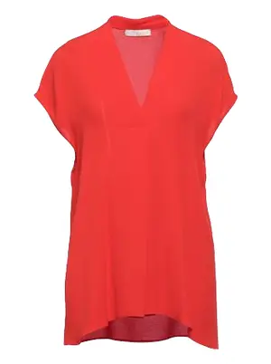 Beatrice B BEATRICE .B Jacquard Woven Top Red