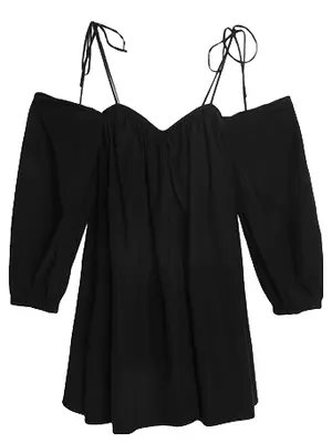 MSGM MSGM Mini Flared Dress Black