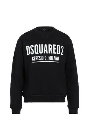 Dsquared2 Cotton Fleece Sweatshirt - Black