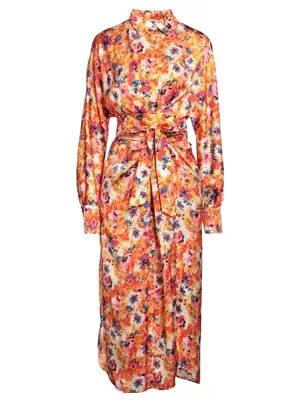 MSGM MSGM Midi Shirt Dress Orange