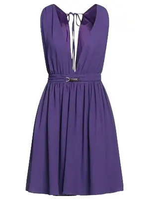 VICOLO VICOLO Mini Flared Dress Purple