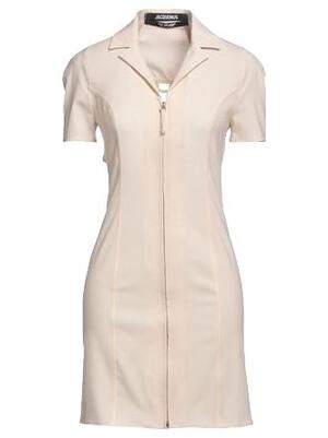 Jacquemus Short Sleeve Mini Dress - White
