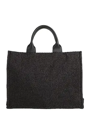 MARC ELLIS Textile And Leather Tote Black