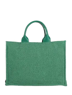 MARC ELLIS Textile And Leather Tote Green