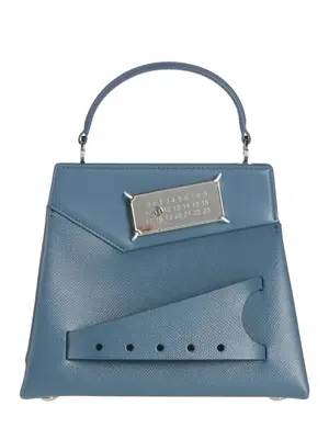 MAISON MARGIELA MAISON MARGIELA Handbag In Light Cow Leather With Appliqués Slate Blue