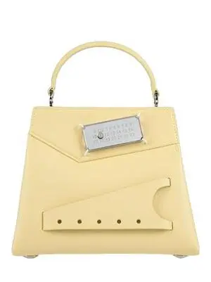 MAISON MARGIELA MAISON MARGIELA Handbag In Light Cow Leather With Appliqués Yellow