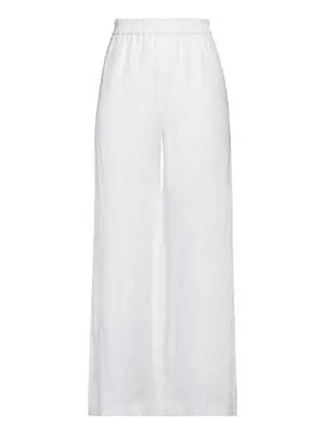 Fabiana Filippi Wide-Leg Linen Pants White