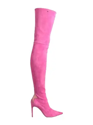 Elisabetta Franchi Over-the-Knee Boots Magenta