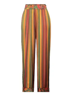ANGELA MELE MILANO ANGELA MELE MILANO Floral Striped Pants Green
