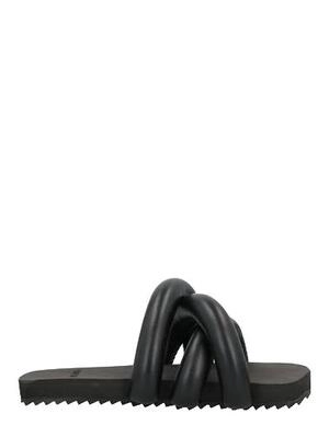 YUME YUME YUME YUME Padded Strappy Square Toe Flat Sandals