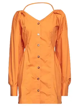 Nanushka Mini Shirt Dress - Orange