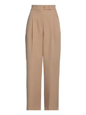 VICOLO VICOLO High-Waisted Straight Leg Pants Beige