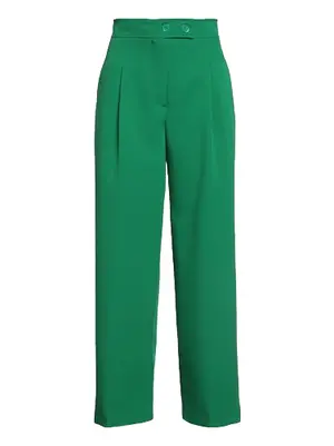 VICOLO VICOLO High-Waisted Straight Leg Pants Green