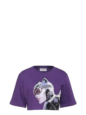 LANVIN Cotton Sweatshirt - Purple