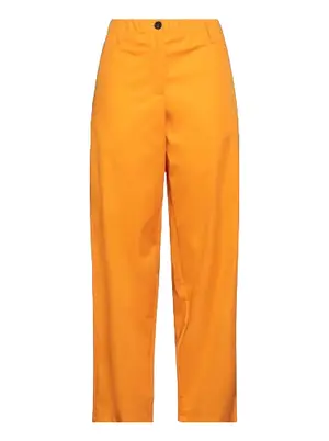 MSGM Wide Leg Twill Pants Orange