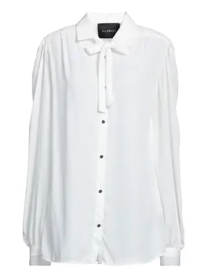 John Richmond JOHN RICHMOND Bow-Tie Neck Crepe Shirt White