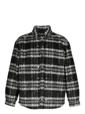 Y/PROJECT Y/Project Textured Stripe-Pattern Shirt Jacket