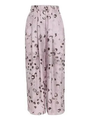 Giorgio Armani Printed Silk Wide-leg Pants - Multi